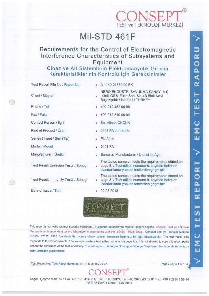 22,5 KVA – G22D - Arma Military Generators